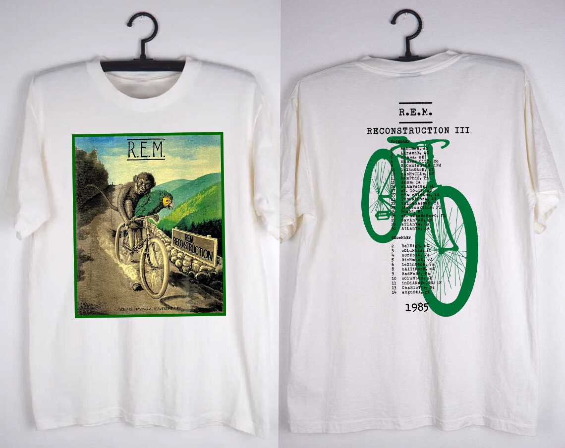 1985 R.E.M. Reconstruction III Tour T-Shirt, 80s REM Rock Band Shirt ...