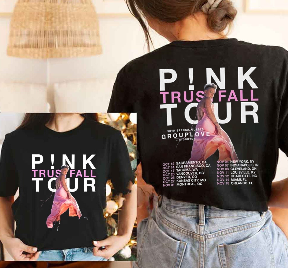 Pnk Trustfall Tour 2023 T Shirt Pnk Tour Sweatshirt Etsy