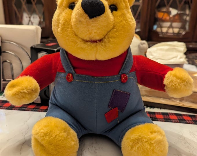 Mattel Hug 'N Wiggle Pooh Talking Plush Toy (1997) Vintage - Etsy
