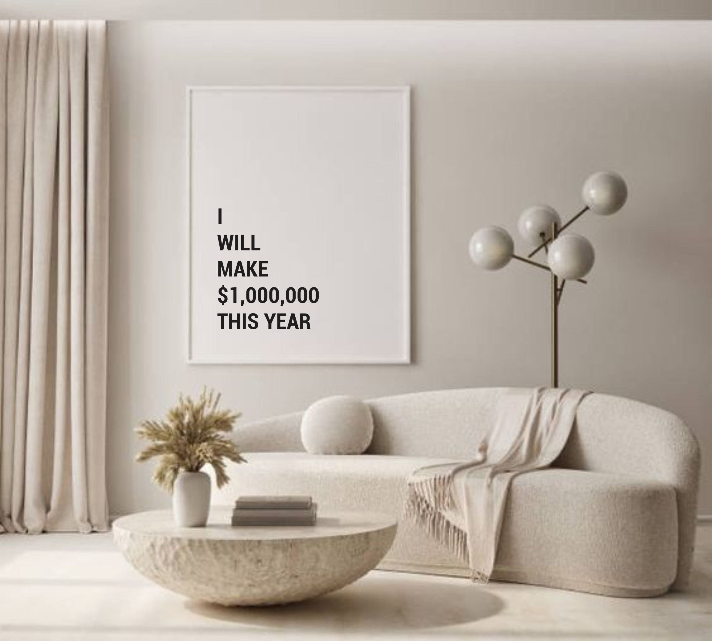 Money Affirmation Poster for Daily Manifestation, Law of Attraction ...