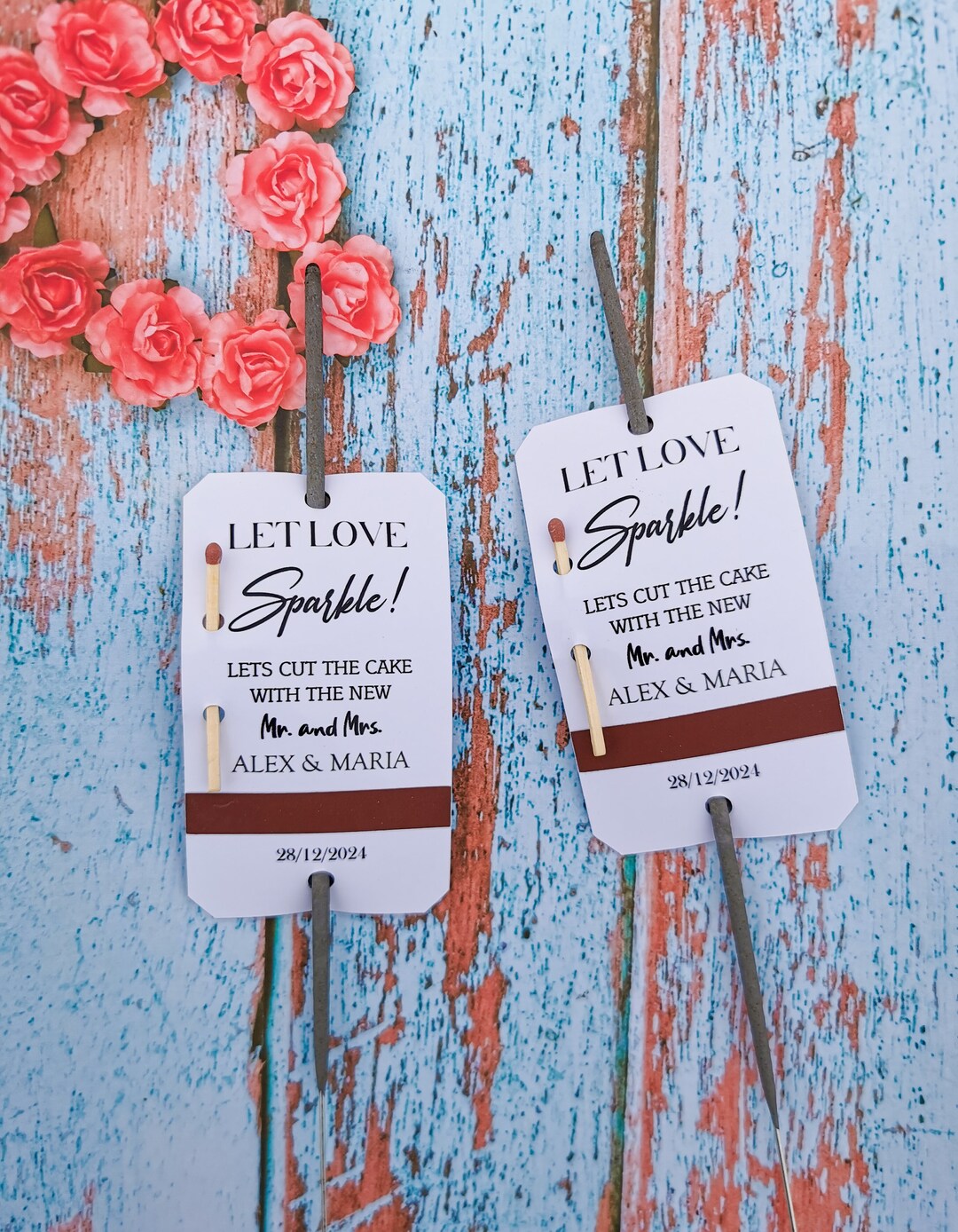 Personalized Wedding Sparkler Labels. for Wedding, Party, Anniversary ...