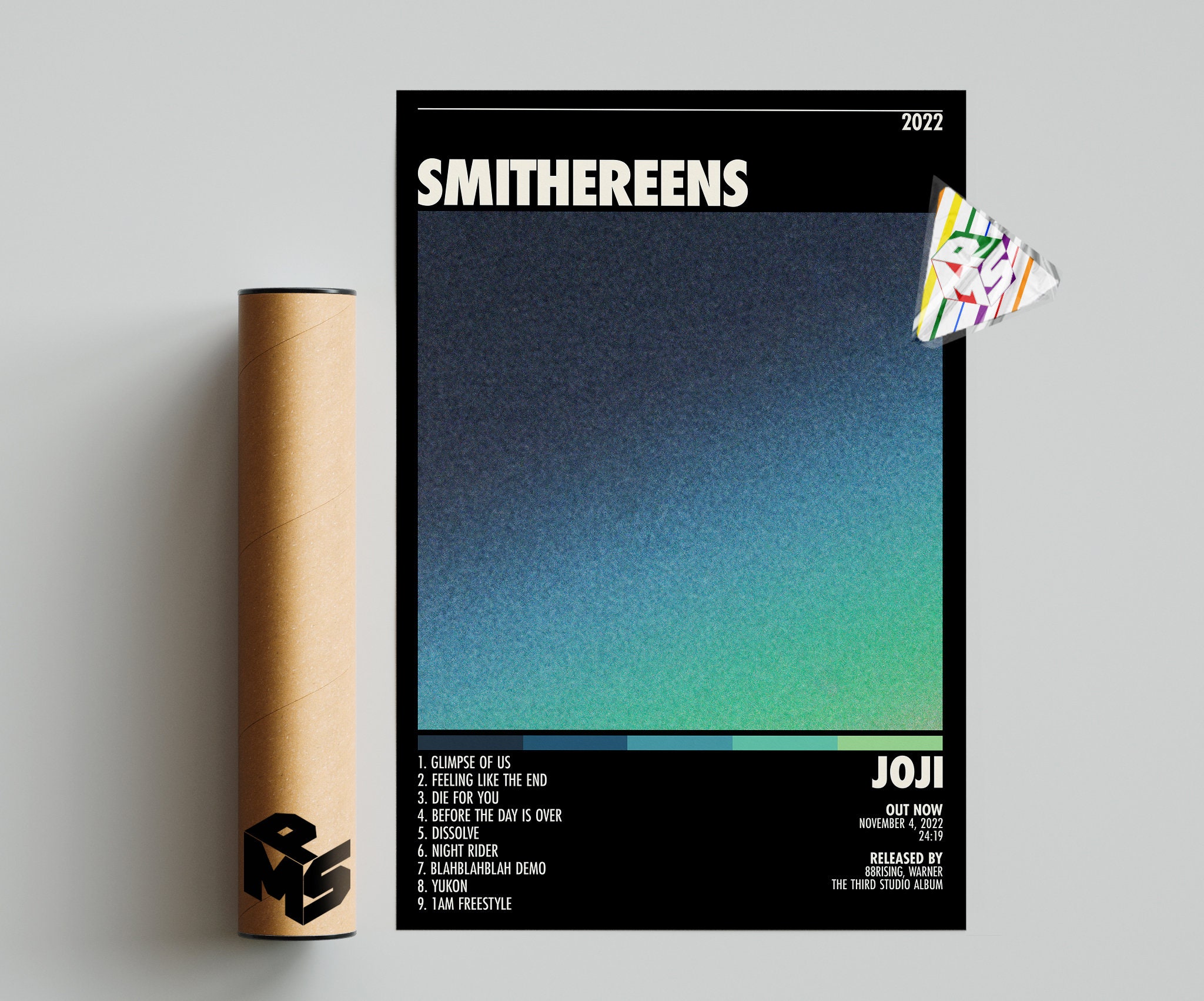 Joji Posters Smithereens Poster Joji Tracklist Album Cover - Etsy