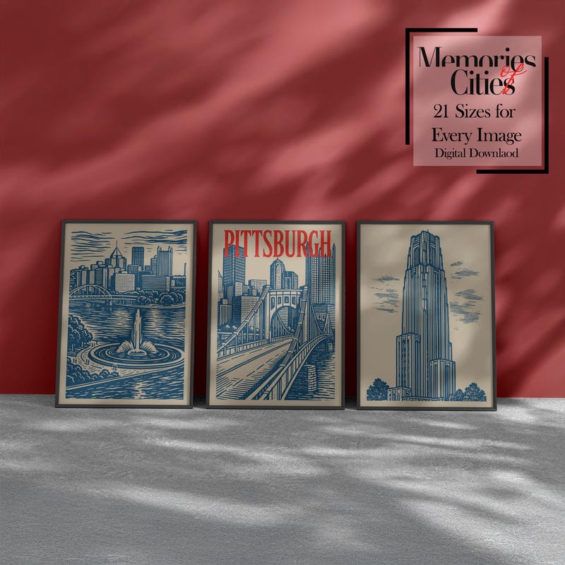 Pittsburgh Point Wall Art - Etsy