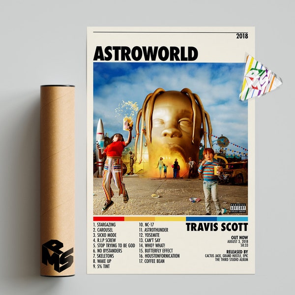 Travis Scott Album Covers - Etsy