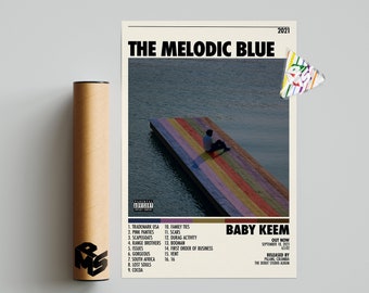 Melodic Blue Album Cover Poster - Etsy Singapore