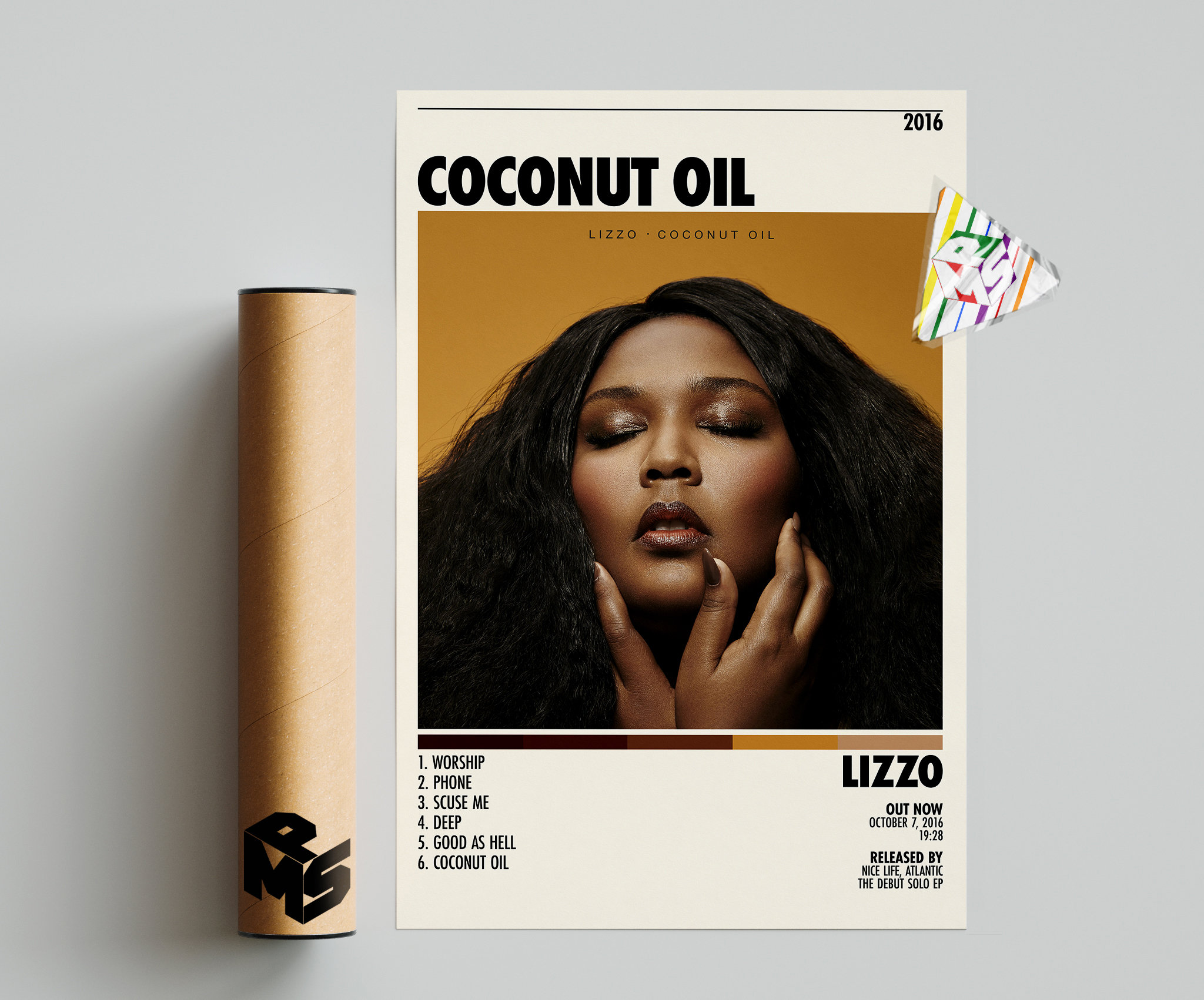 Lizzo Poster | Lizzo Coconut Ol Poster | Lizzo Tracklist | Album Cover ...
