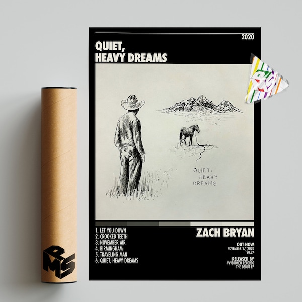 Quiet Heavy Dreams Poster - Etsy Ireland