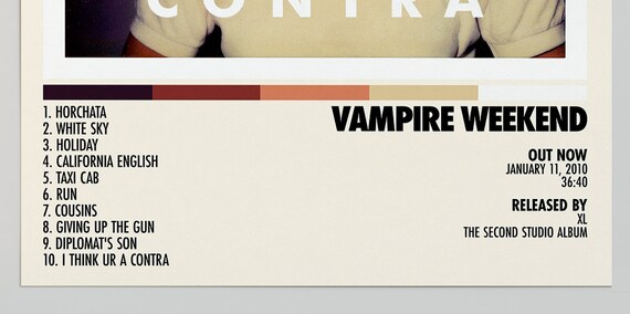 Vampire Weekend Contra Poster