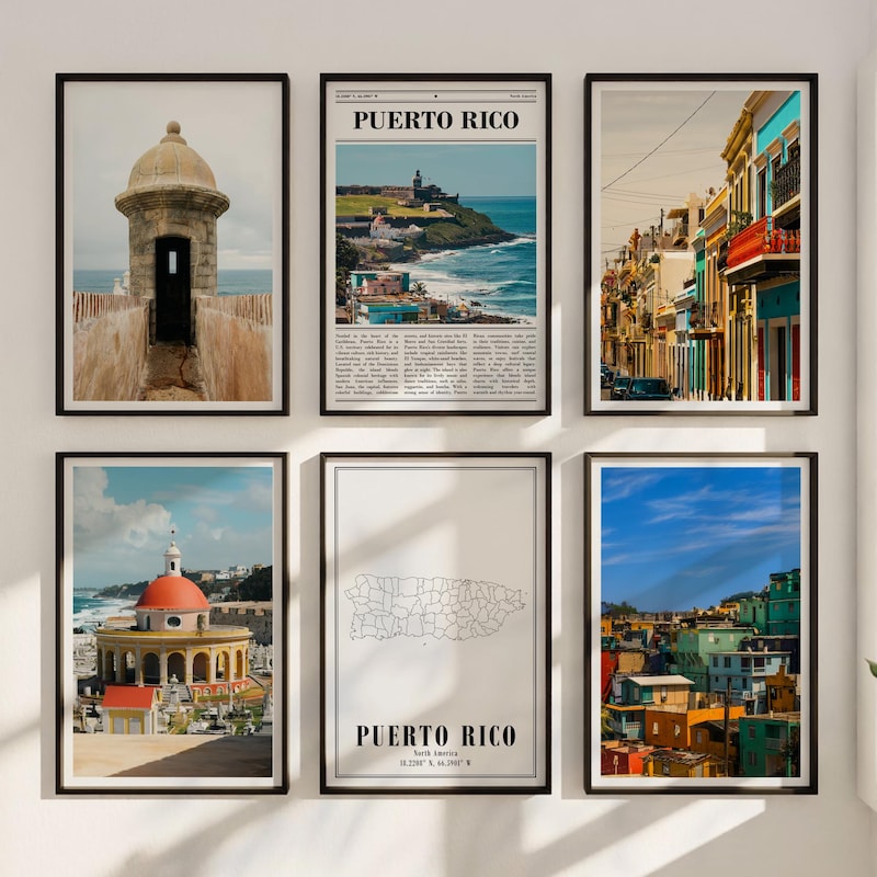 Puerto Rico Modern Decor - Etsy