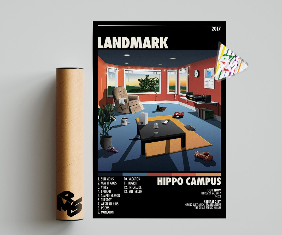 Hippo Campus Poster Landmark Poster Hippo Campus Tracklist - Etsy