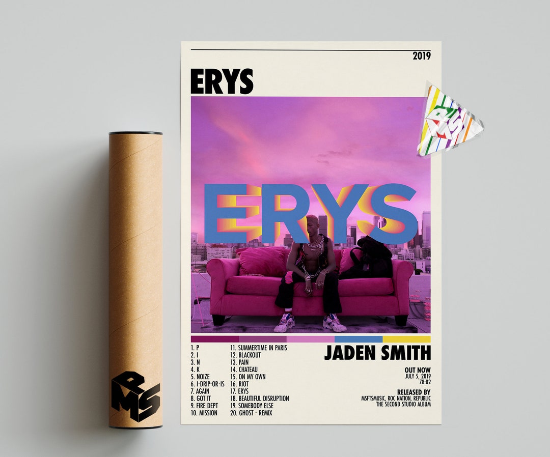 Jaden Smith Poster Jaden Smith ERYS Poster Erys Tracklist - Etsy