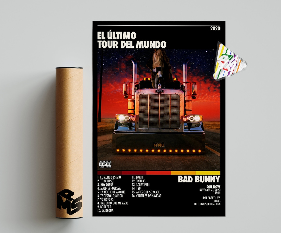 Bad Bunny Poster El Último Tour Del Mundo Poster Album - Etsy