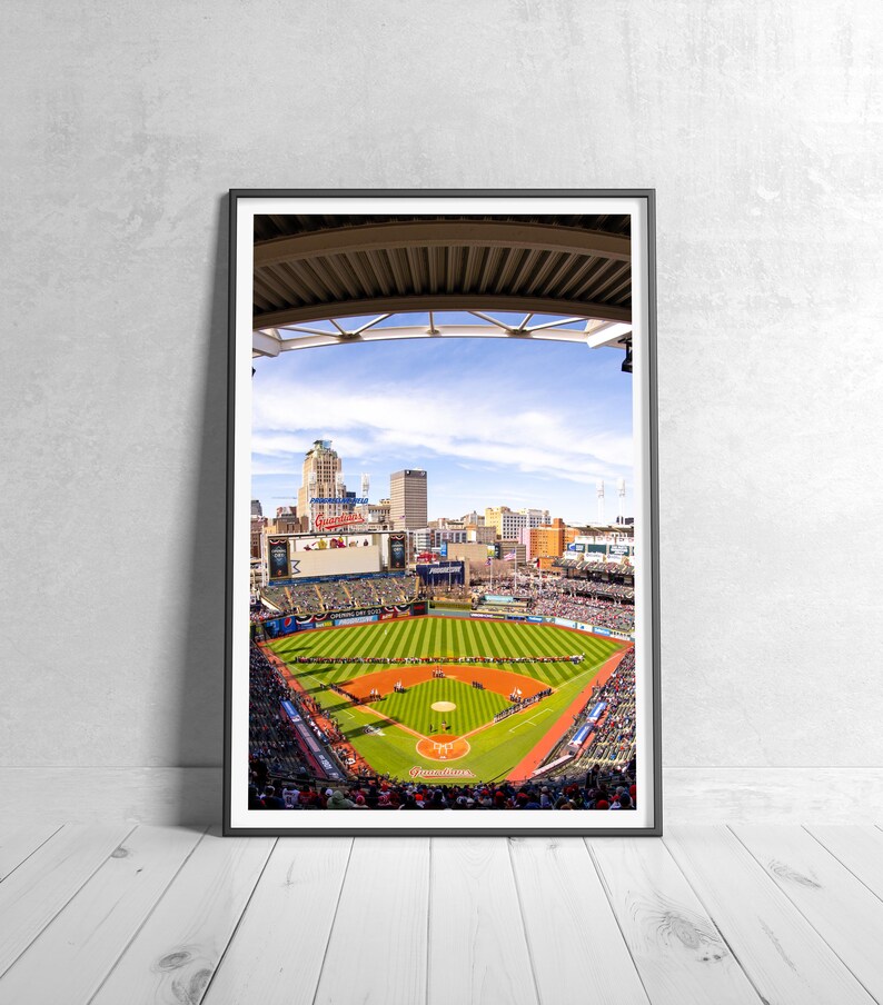 Cleveland Ohio Office Decor Landmark Print Set: Modern Cityscape Art ...