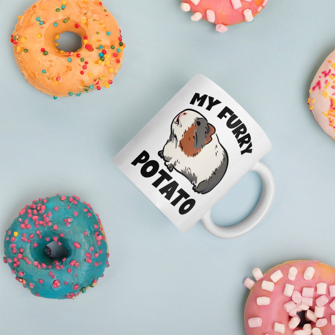 My Furry Potato White Glossy Mug - Etsy