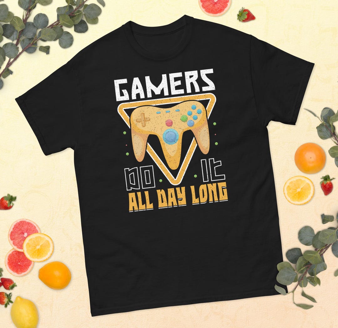 Retro Video Game Controller Shirt, Funny Gamer Graphic Tee, Gaming Gift ...