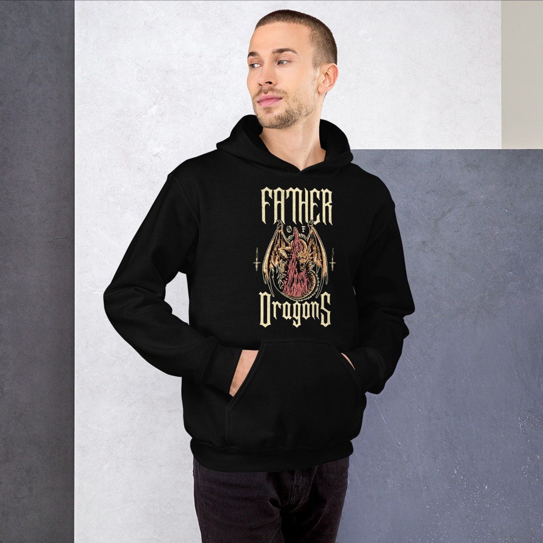 Father of Dragons Hoodie: Gothic Dragon Graphic Pullover - Etsy