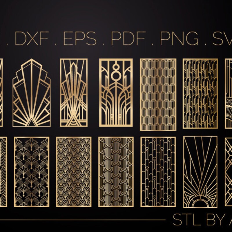 Art Deco Svg - Etsy
