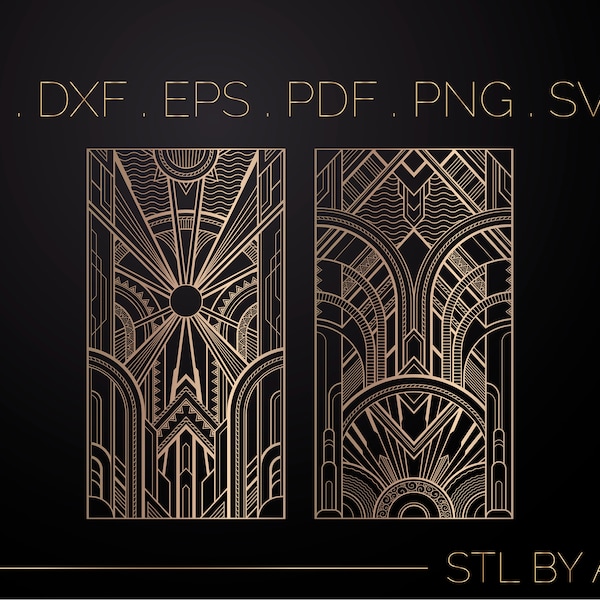 Art Deco Cut File - Etsy