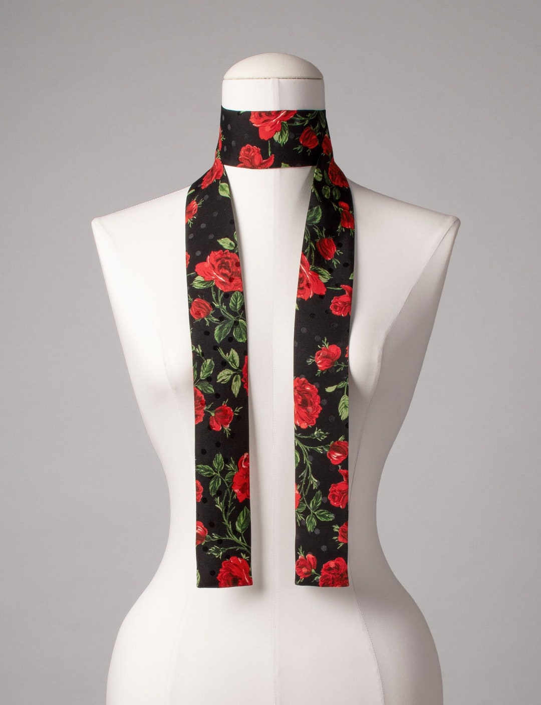 Silk Scarf /narrow Scarf / Skinny Scarf / Neck Scarf / Scarf / Hair ...