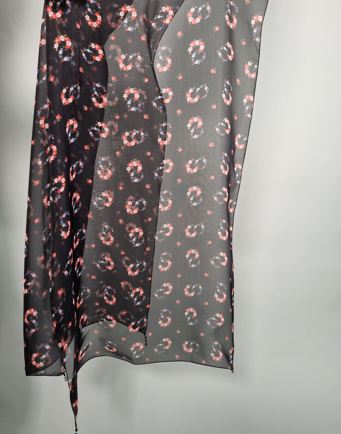 Silk Scarf / Silk Shawl / Shoulder Scarf / Neck Scarf / Wrap Scarf ...