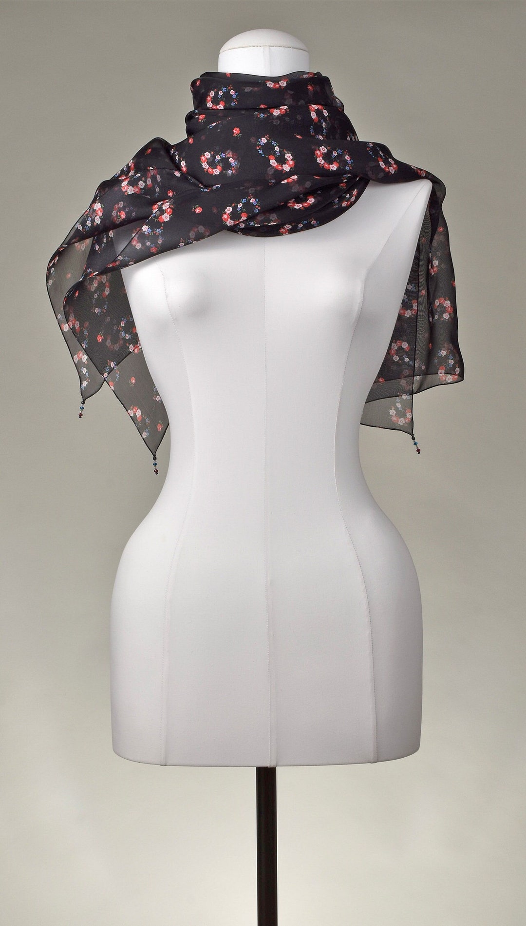 Silk Scarf / Silk Shawl / Shoulder Scarf / Neck Scarf / Wrap Scarf ...