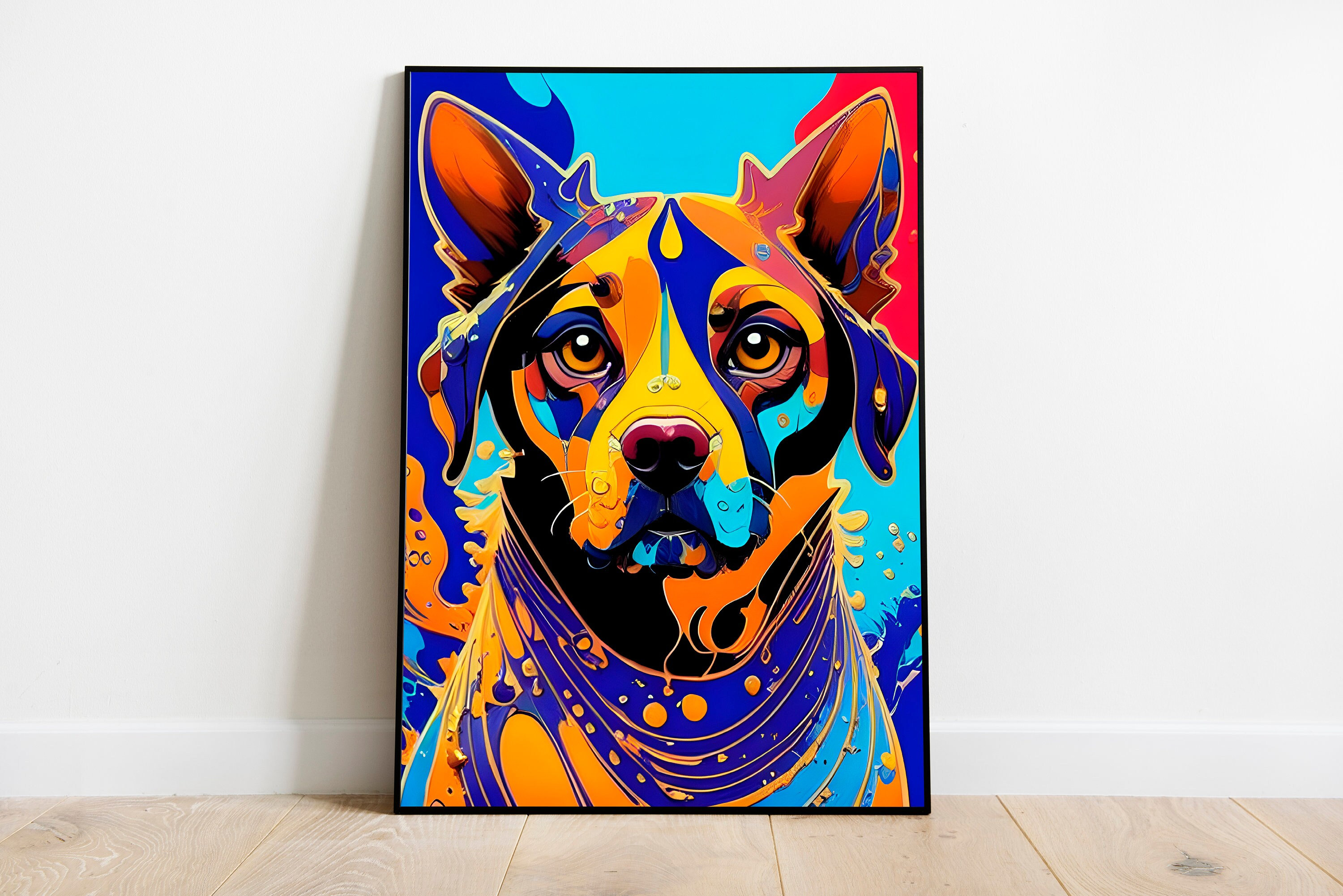 Abstract Dog Art