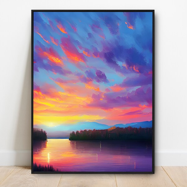 Sunset Painting - Etsy