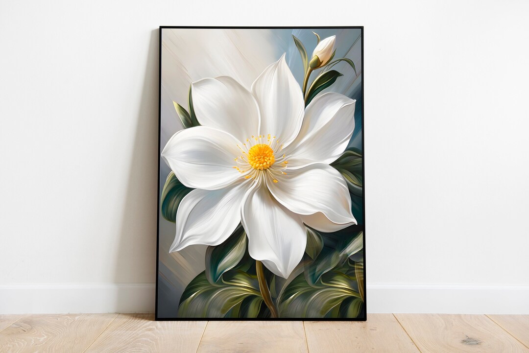 White Flowers Painting, White Flowers Art, Still Life Flowers, Oil ...