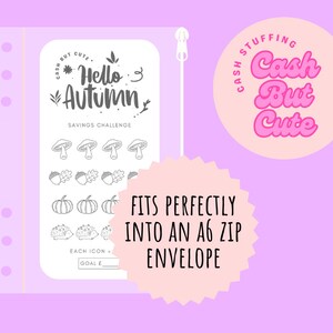 Autumn Savings Challenge | DIGITAL DOWNLOAD | Printable Savings ...