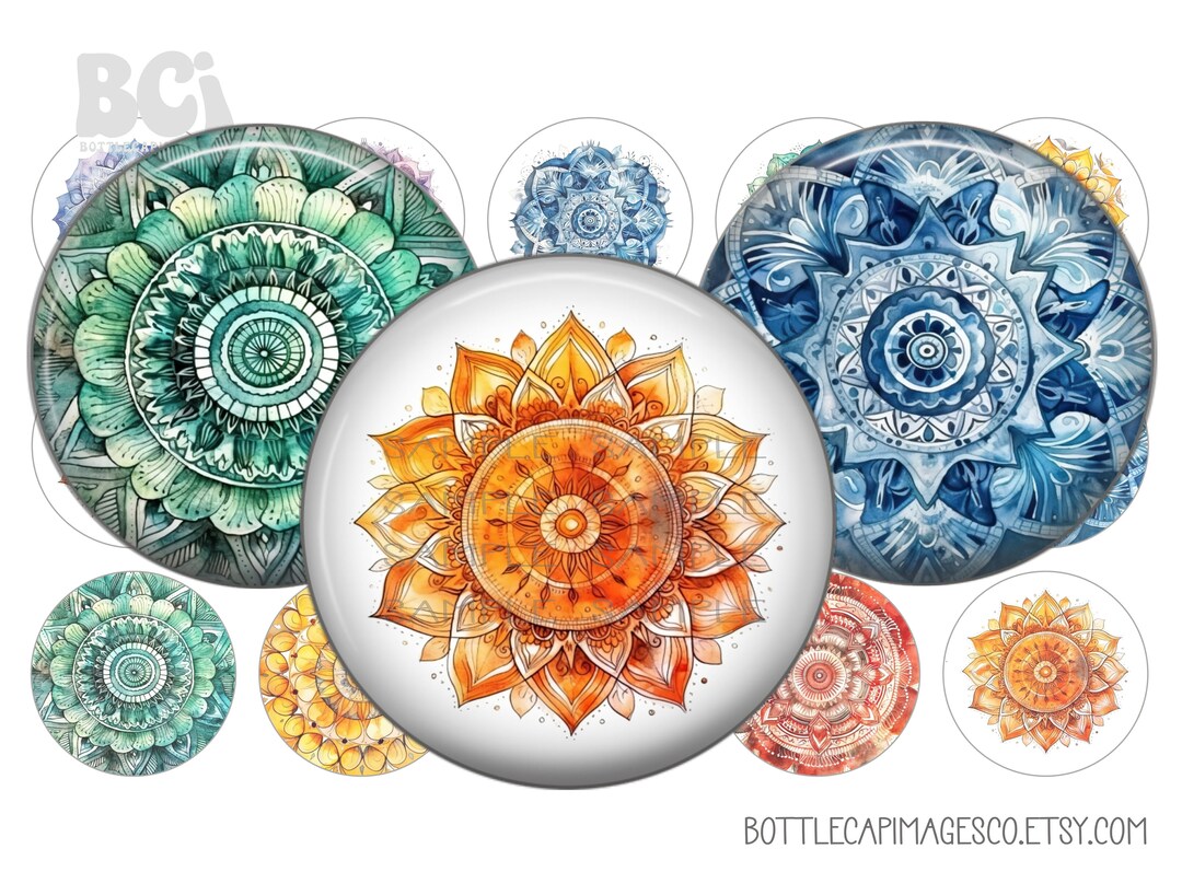 Chakra Images - Chakra Mandala BCI Bottle Cap Images - Yoga Meditation ...