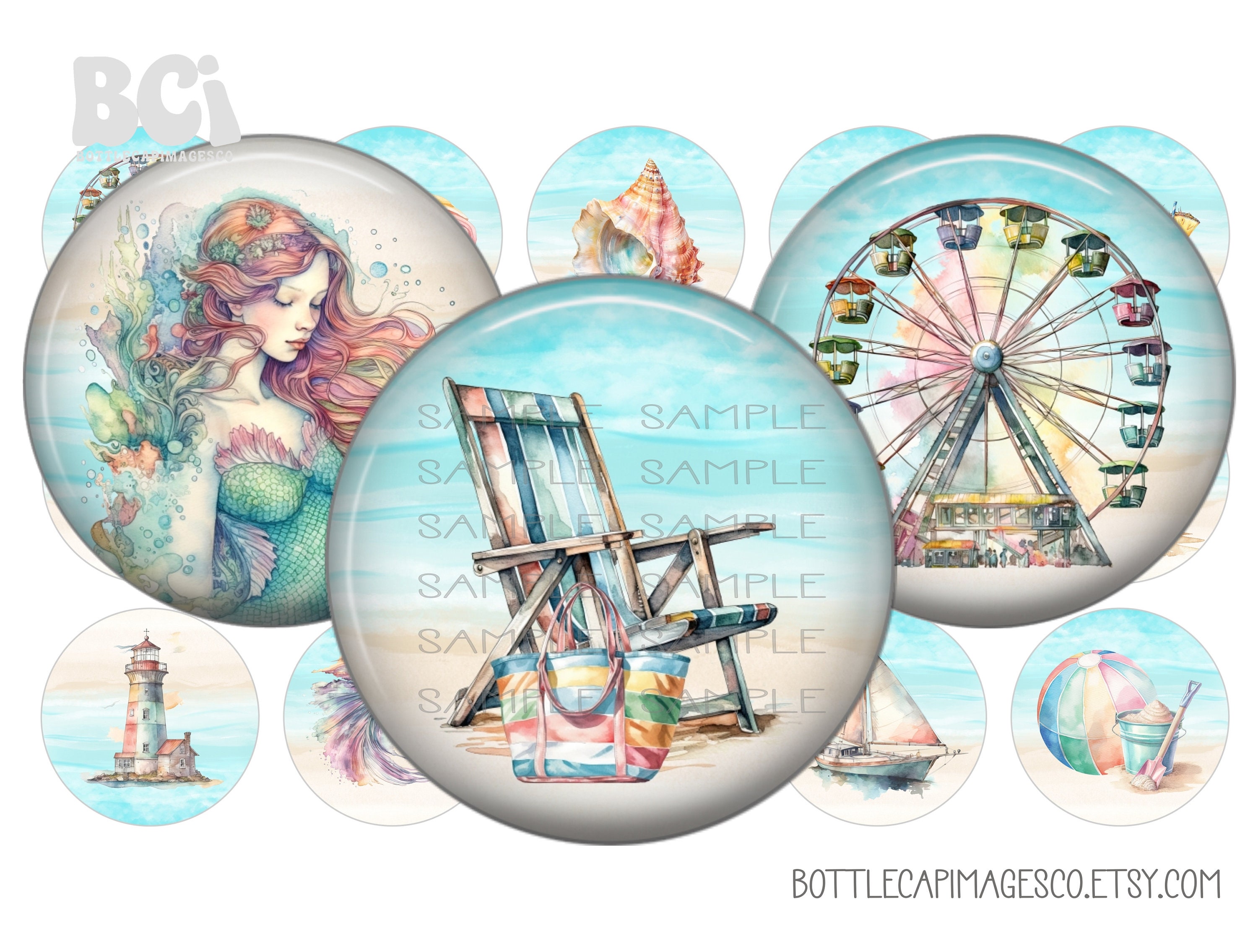 Summer Beach Bottle Cap Images Ocean Sea Bottlecap Images Vacation ...