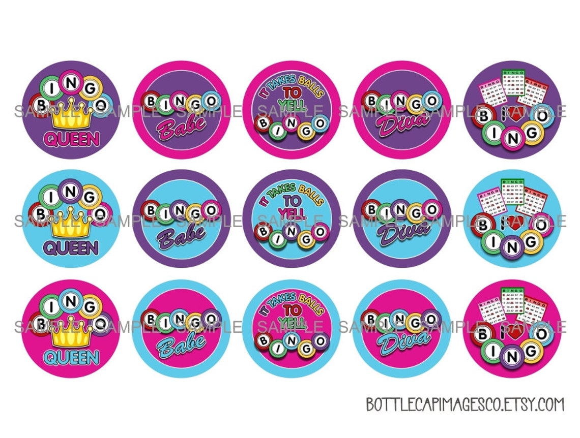 Bingo Bottle Cap Images, Funny Bingo BCI Bottlecap Images, 4X6 Digital ...