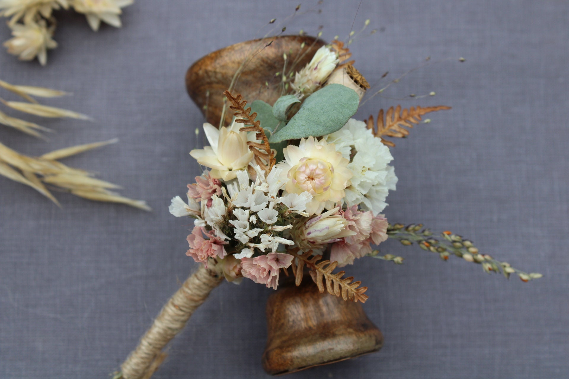 Lapel Jewelry, Dried Boutonniere, Dried Flower Wedding Favor, Autumn ...