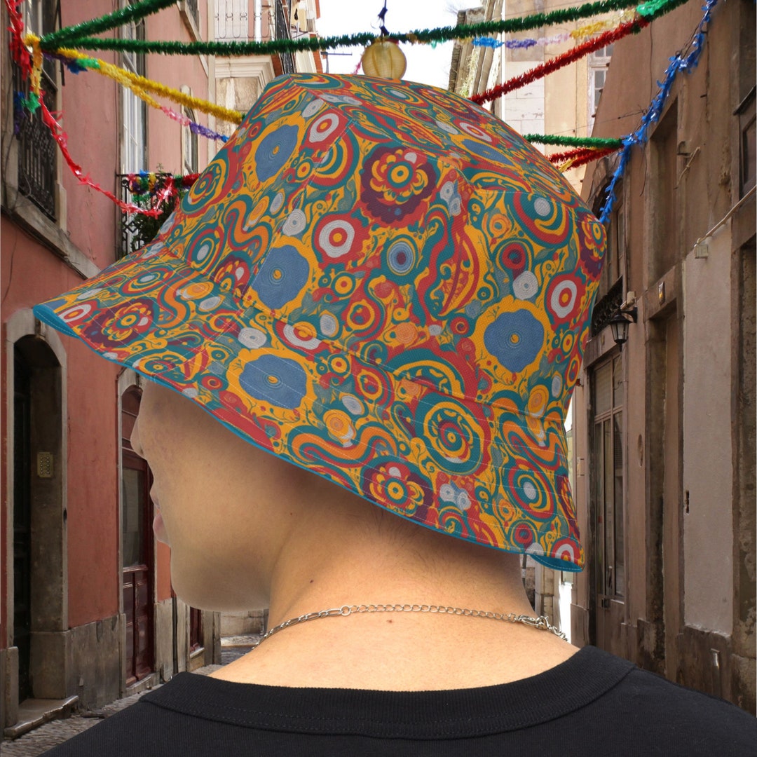 Fiesta Reversible Bucket Hat - Etsy