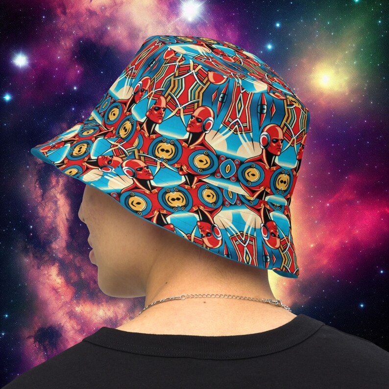 Alien Reversible Bucket Hat - Etsy