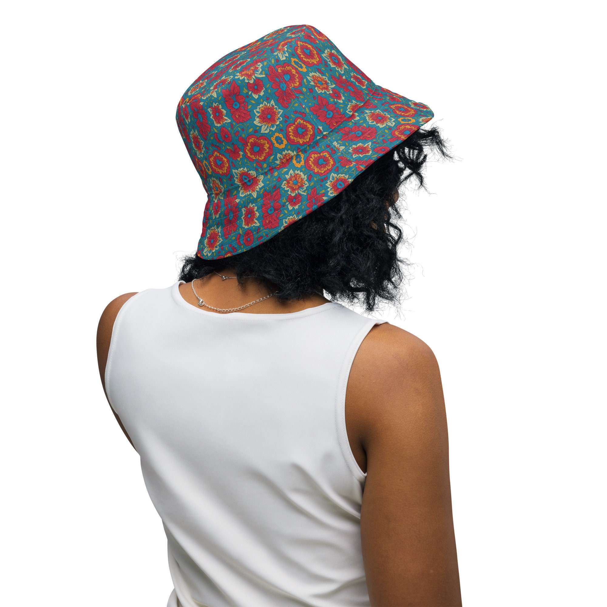 Fiesta Reversible Bucket Hat - Etsy