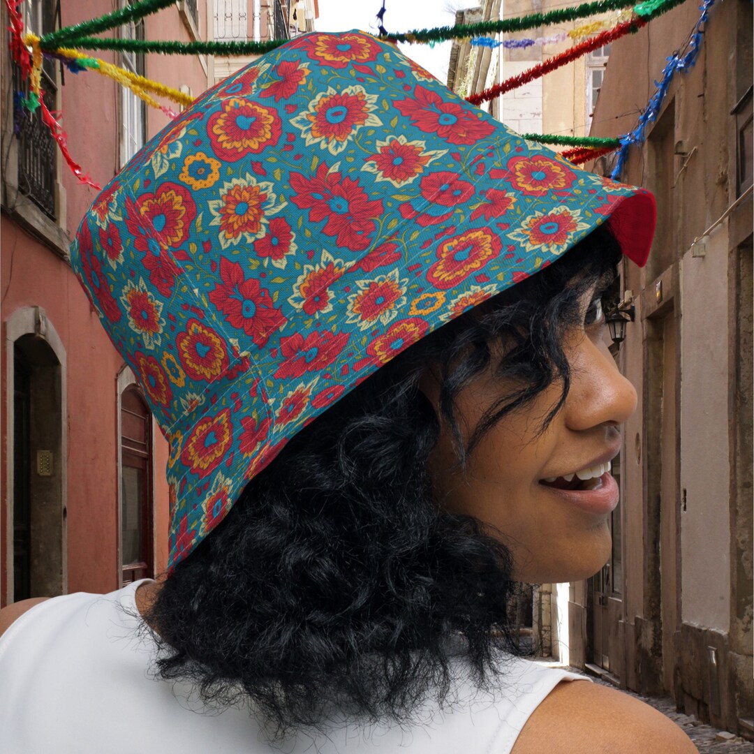 Fiesta Reversible Bucket Hat - Etsy
