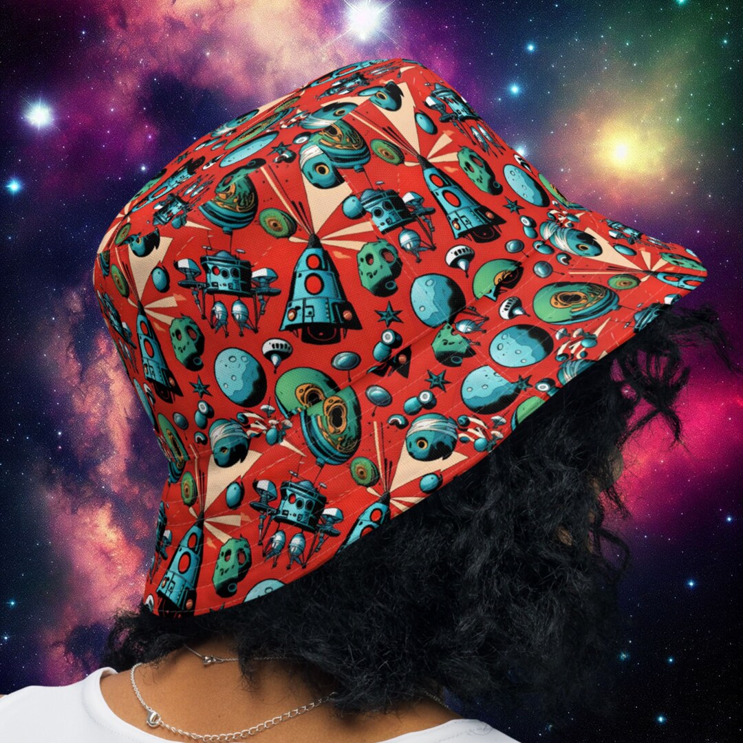 Sci Fi Reversible Bucket Hat - Etsy