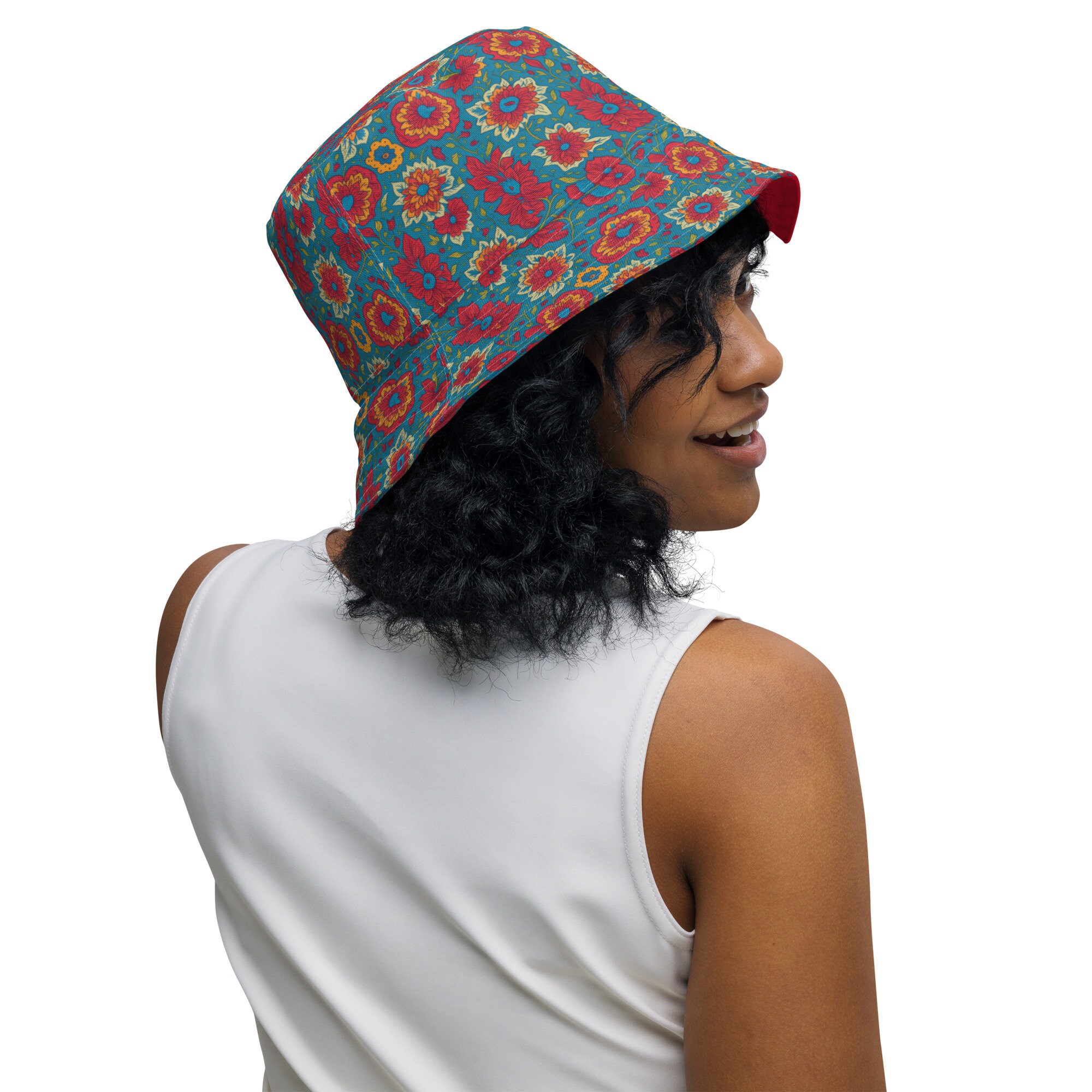 Fiesta Reversible Bucket Hat - Etsy