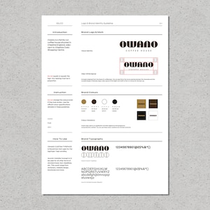 Brand Style Guide Template | Adobe Illustrator | Brand Direction ...