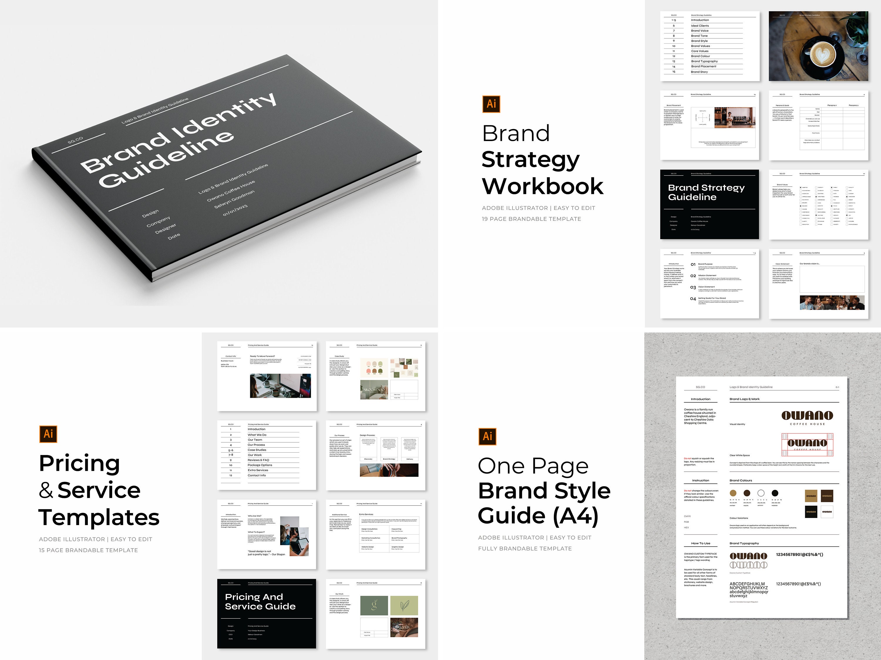 Ultimate Branding Kit Bundle | Adobe Illustrator | Professional ...