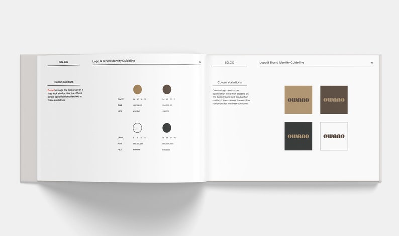Minimalist Brand Guidelines | Adobe Illustrator | Brand Direction ...