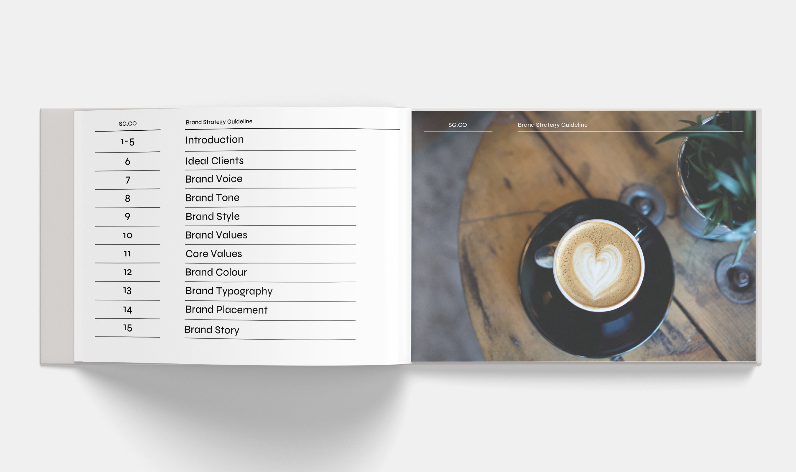 Minimalist Brand Strategy Workbook Template | Adobe Illustrator | Brand ...