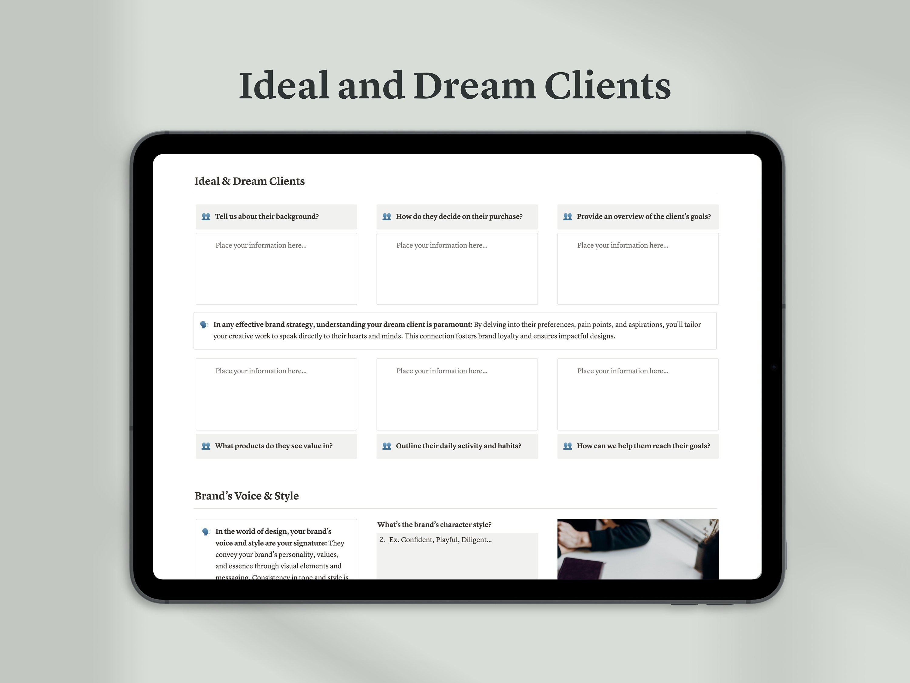 Notion Brand Strategy Template | Professional Notion Template ...