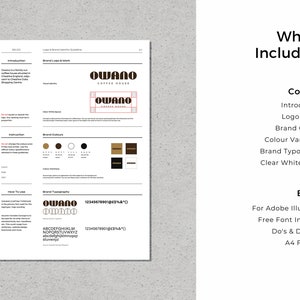 Brand Style Guide Template | Adobe Illustrator | Brand Direction ...