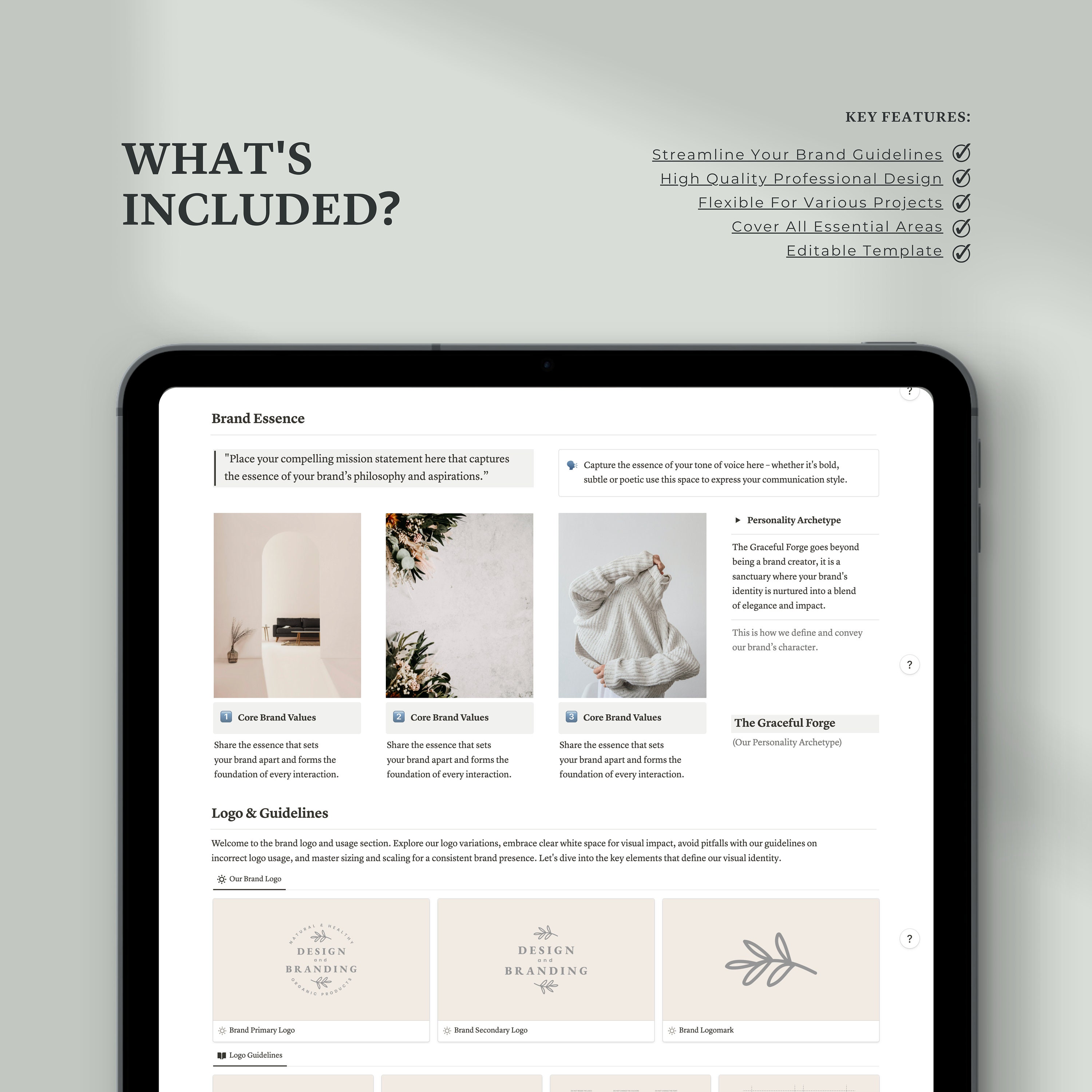 Notion Brand Guidelines Template Professional Notion Template Craft ...