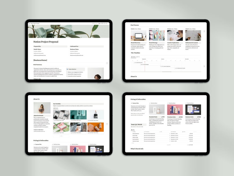 Essential Notion Branding Kit | Strategy Workbook | Project Proposal ...