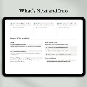 Notion Brand Questionnaire Template | Comprehensive Notion Template ...