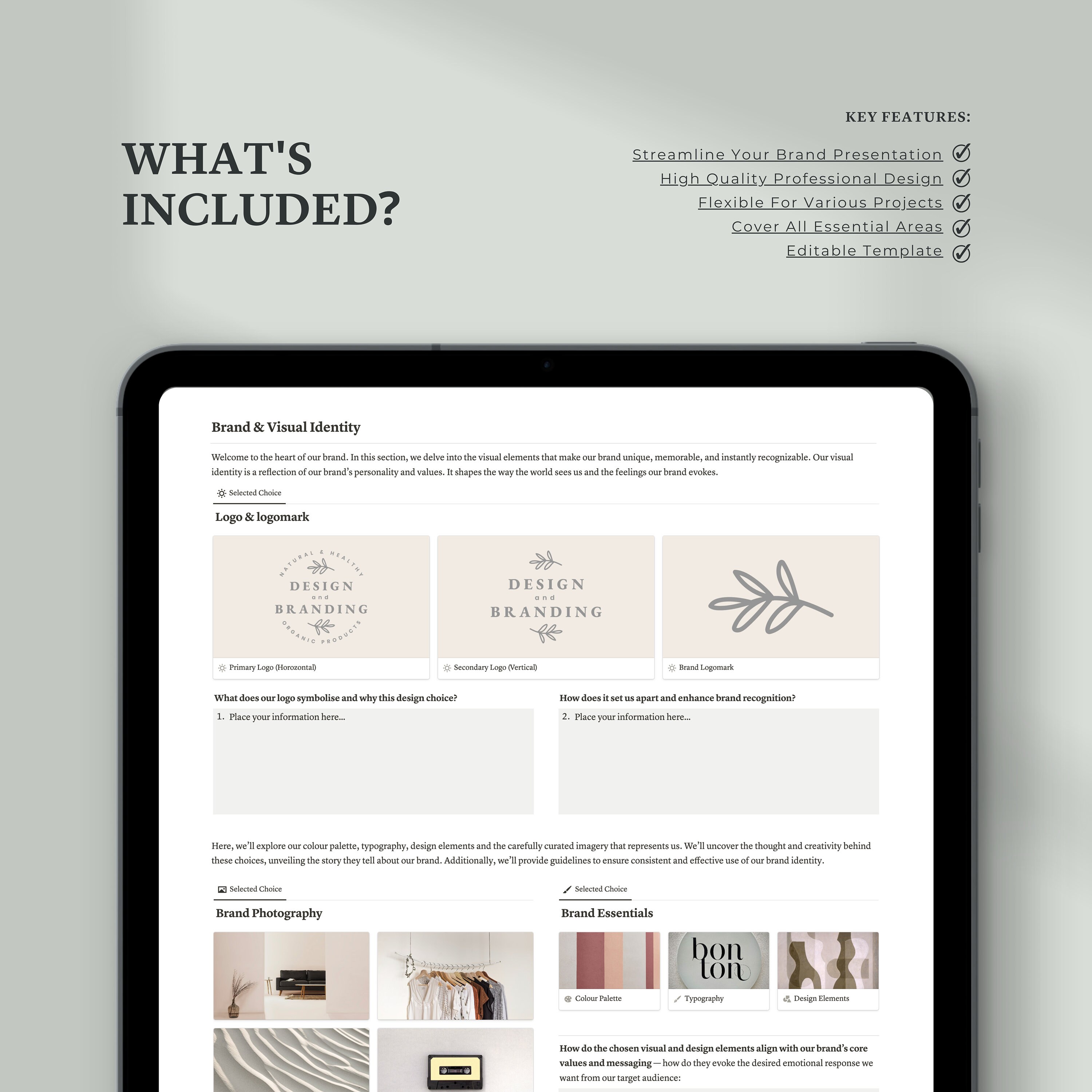 Notion Brand Presentation Template | Professional Notion Template ...