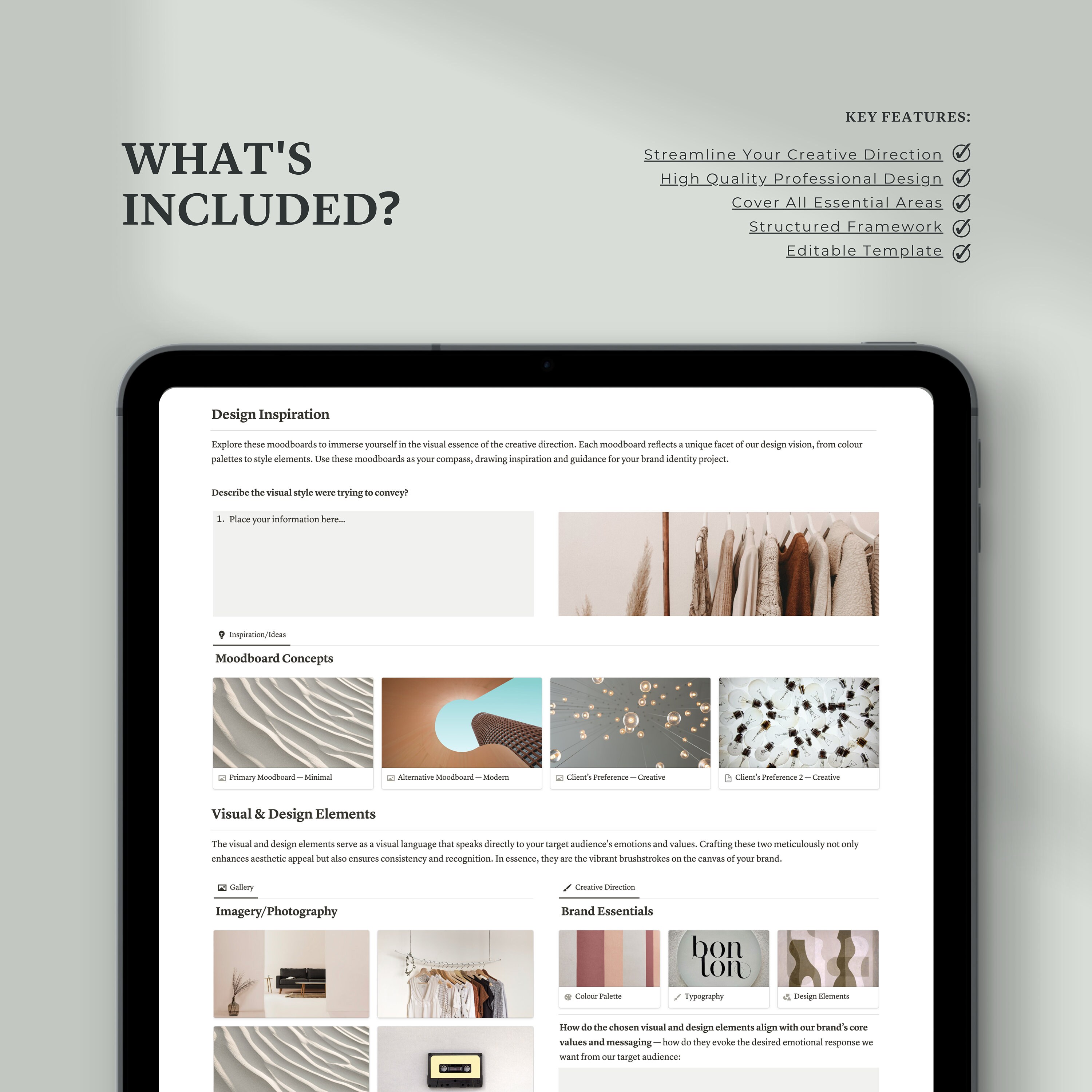 Notion Creative Direction Template | Professional Notion Template ...